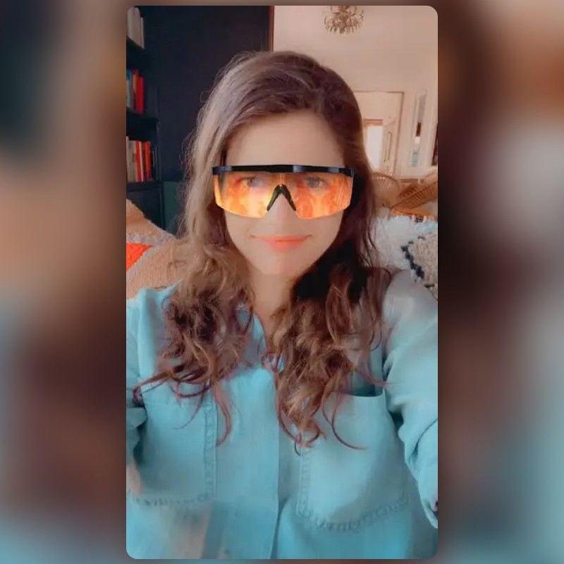 Peach Glasses Filter by Snapchat | Snapchat Lenses