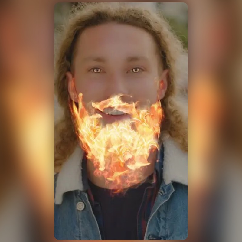 Fire Beard Filter by Snapchat | Snapchat Lenses