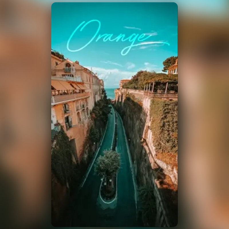 Orange Filter by عبدالمجيد المطيويع MH | Snapchat Lenses