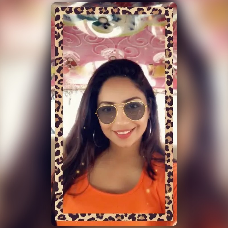 Leopard frame Lens by Snapchat - Snapchat Lenses and Filters