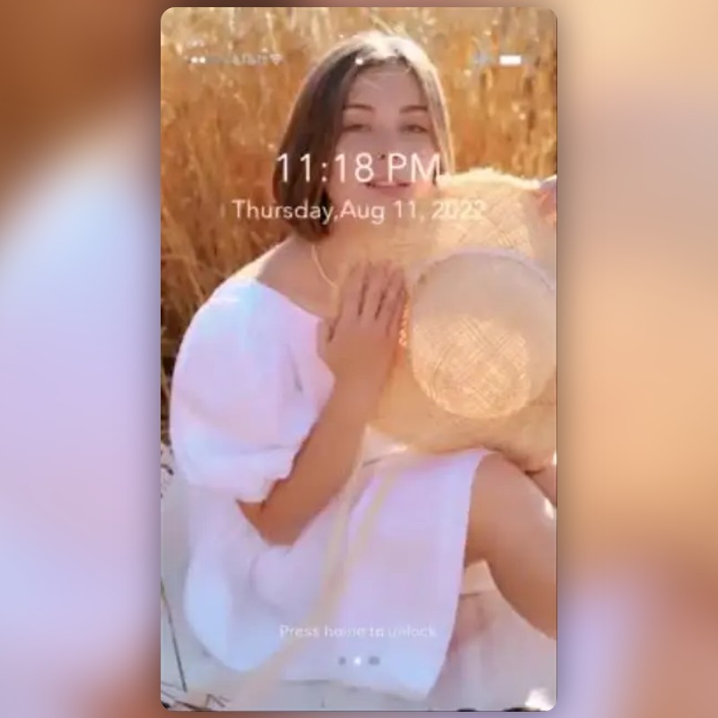 Iphone lock screen Filter by Under 25 Carol D'silva | Snapchat Lenses