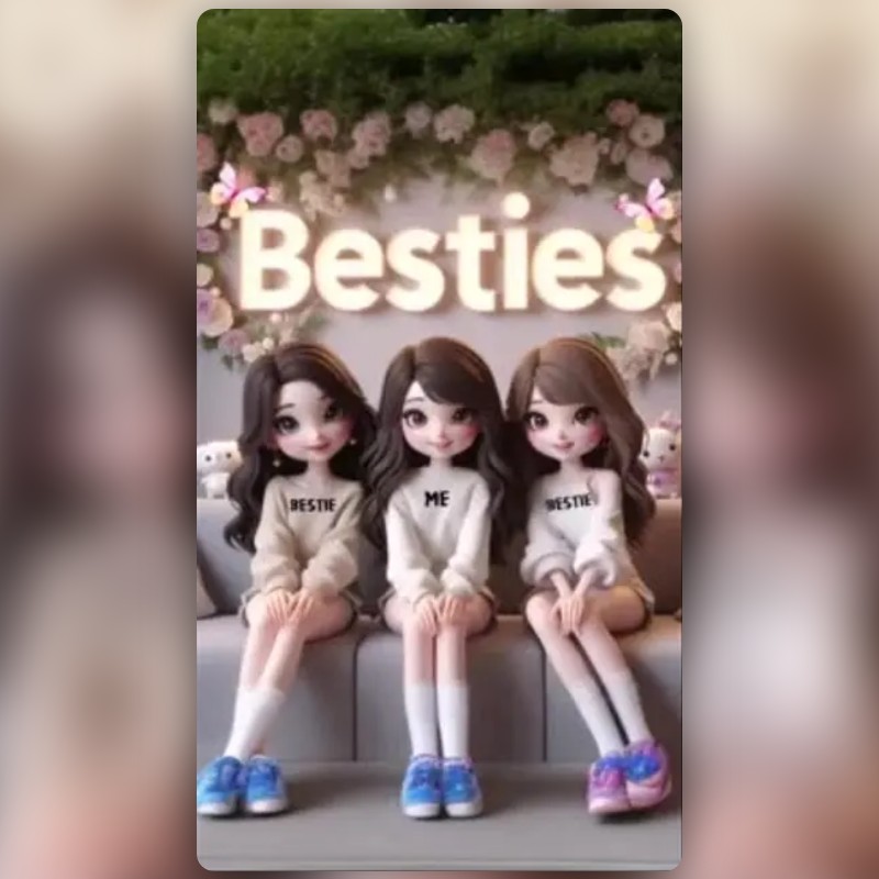 3 Bestie lens Filter by Akash___heer | Snapchat Lenses