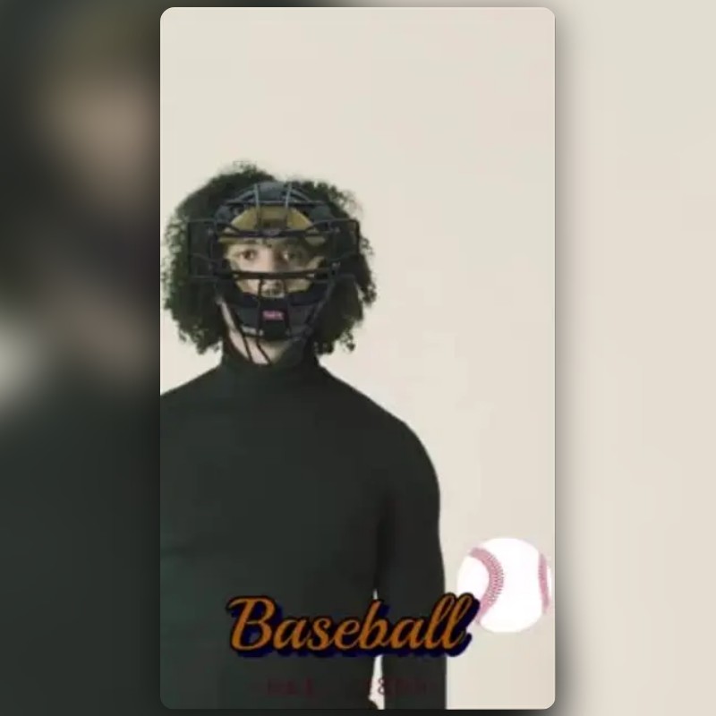 Baseball catcher Lens by FikaRamadhani - Snapchat Lenses and Filters
