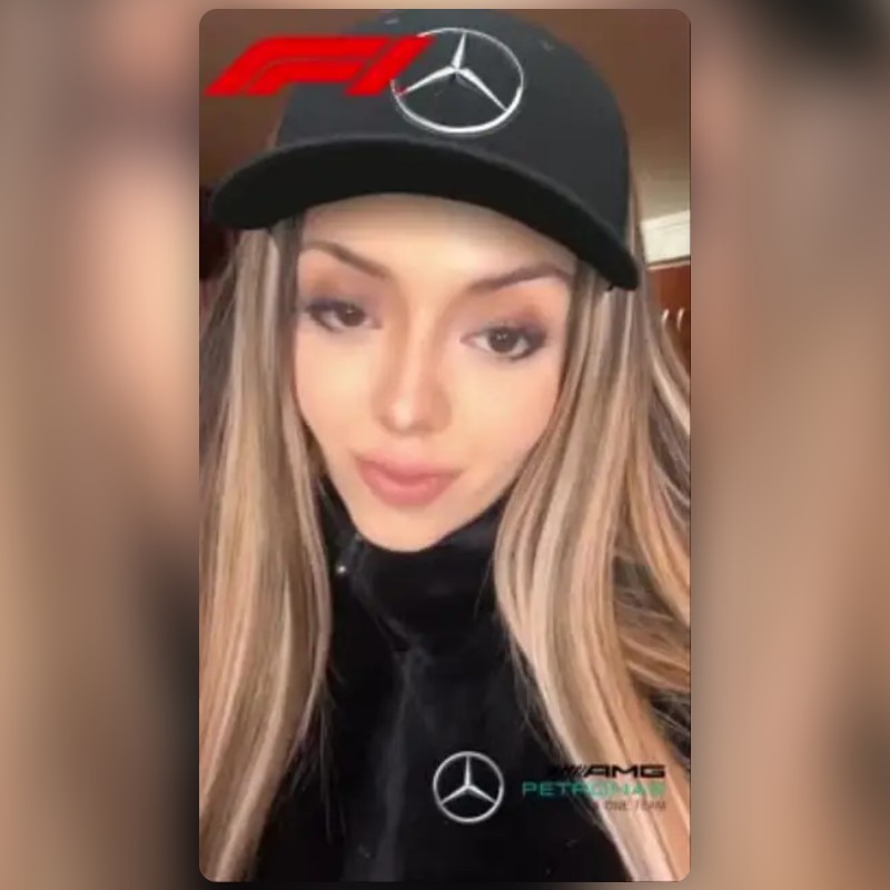 F1 Mercedes Cap Lens by Melissa Farías - Snapchat Lenses and Filters