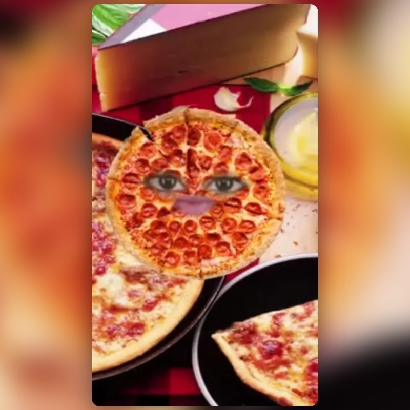 Pizza Face Lens by Rachel - Snapchat Lenses and Filters