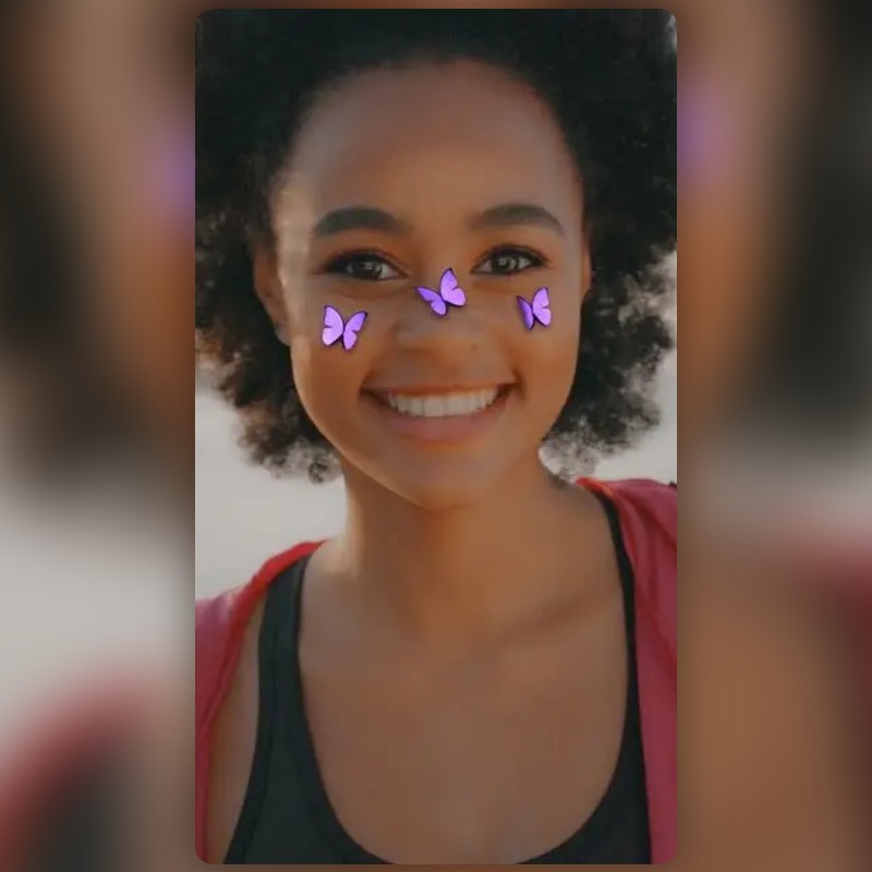 Butterfly Cheeks Lens by Snapchat - Snapchat Lenses and Filters