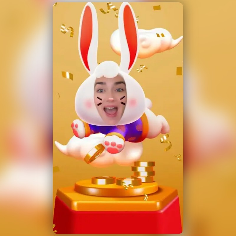Cartoon Rabbit Lens by Snapchat - Snapchat Lenses and Filters