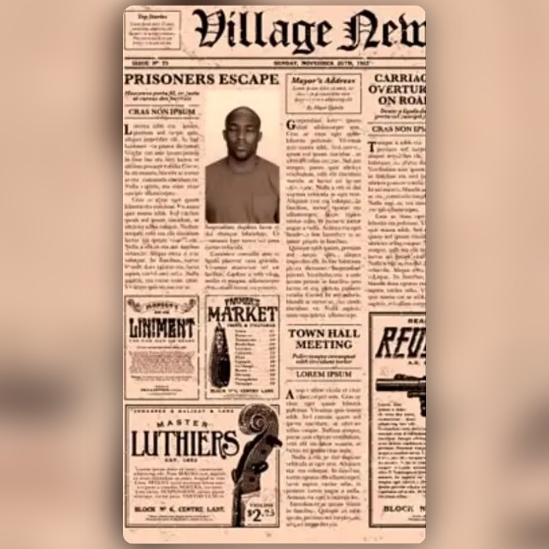 Old newspaper Lens by Mansi Mane - Snapchat Lenses and Filters