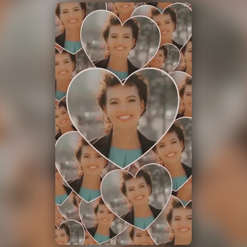 Hundreds of Hearts Lens by Snapchat - Snapchat Lenses and Filters