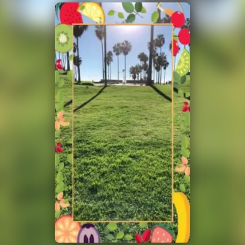 Fruit Frame Filter by pece🎈 | Snapchat Lenses