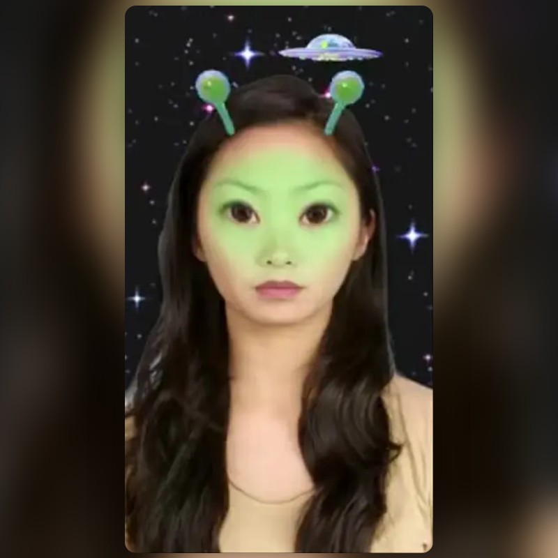 Cute Alien Filter by Aki | Snapchat Lenses