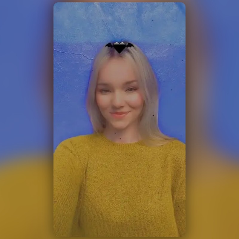 Bat Heart 🖤 Lens by Snapchat - Snapchat Lenses and Filters