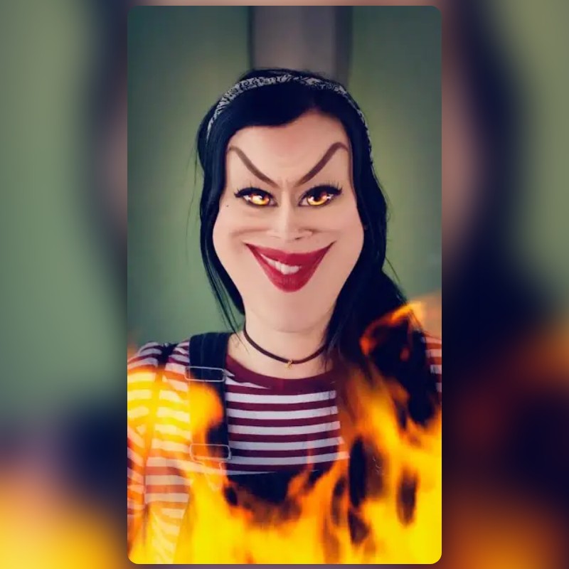 Fire Eyebrows Lens by Snapchat - Snapchat Lenses and Filters