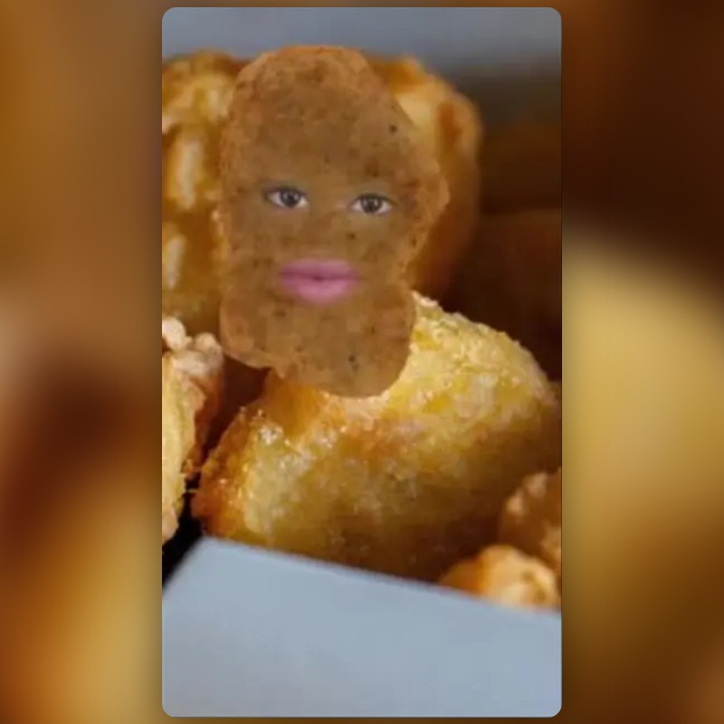 Chicken Nugget Lens by Carol D'silva - Snapchat Lenses and Filters