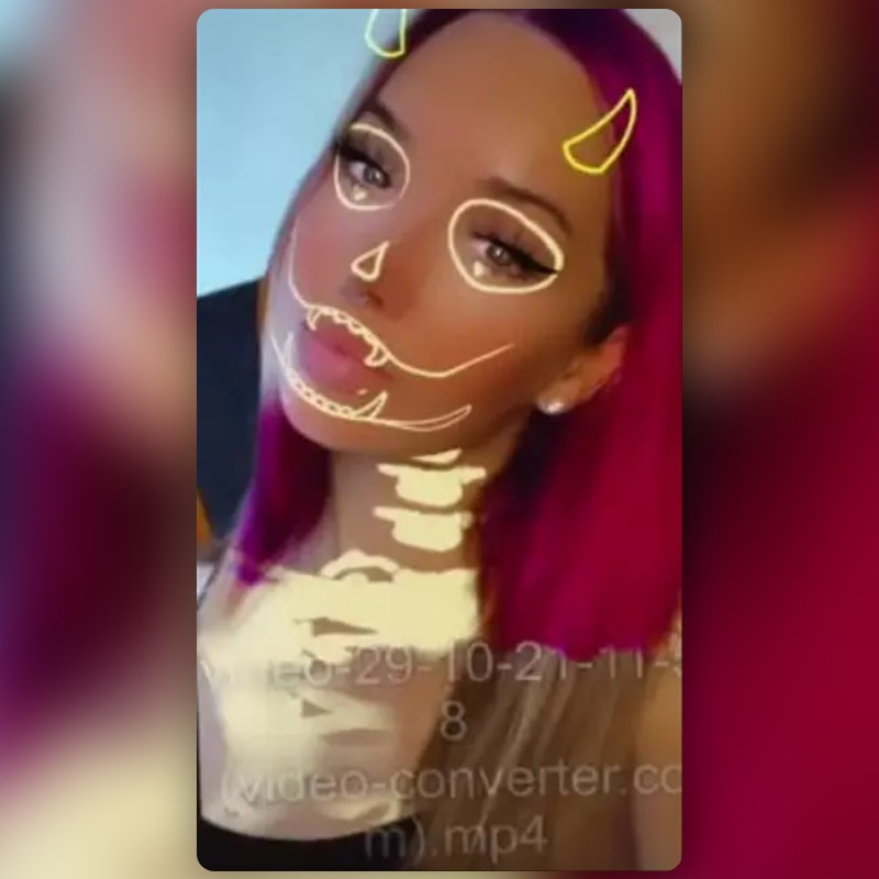 Neon Devil Filter by Sasha Soul Art | Snapchat Lenses