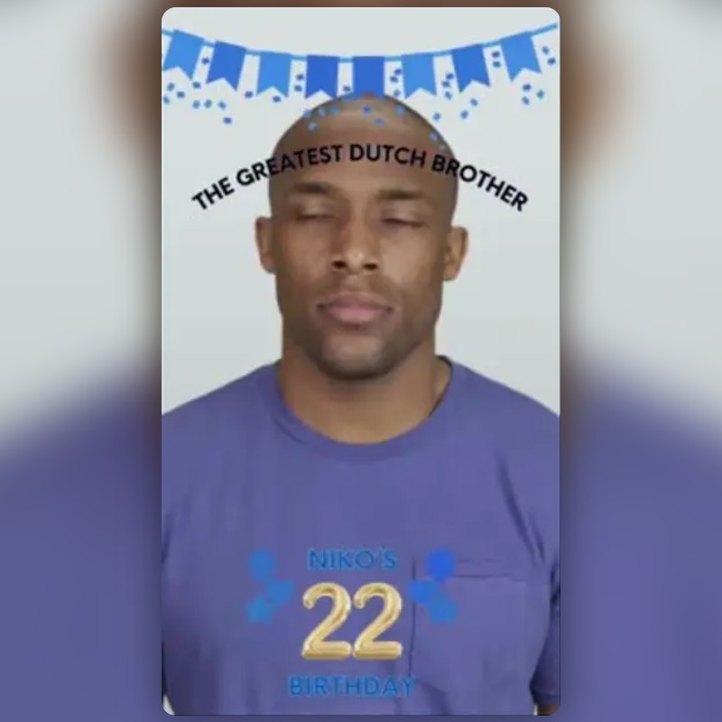 Niko 22 Bday Lens by Nelson 🇸🇻 - Snapchat Lenses and Filters