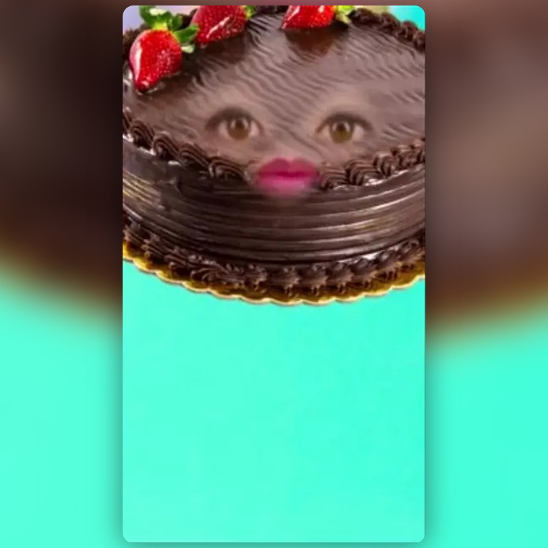 chocolate cake Lens by Chania - Snapchat Lenses and Filters