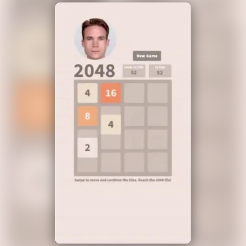 2048 Game Lens by vaibhav suri - Snapchat Lenses and Filters