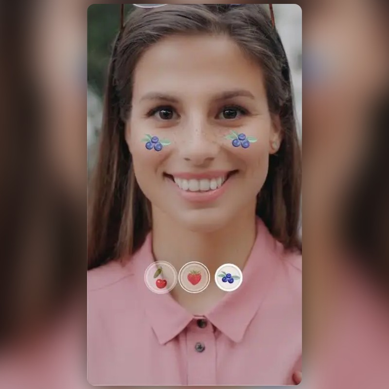 Berries Freckles Filter by Snapchat | Snapchat Lenses