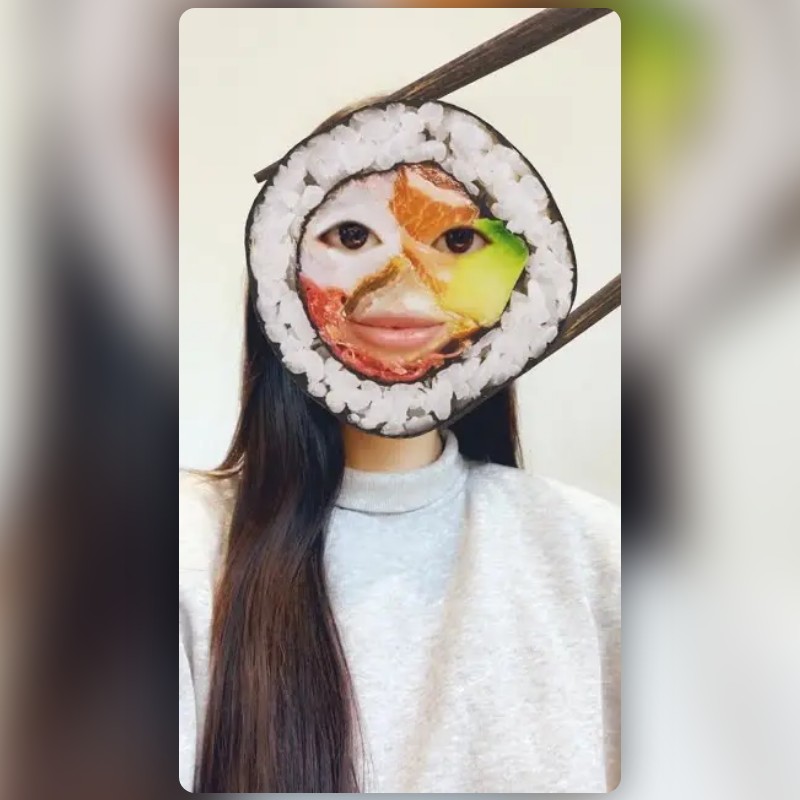 Sushi Face Filter by Snapchat | Snapchat Lenses