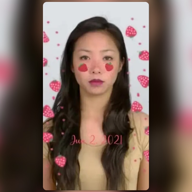 Strawberry Lens by wendy - Snapchat Lenses and Filters