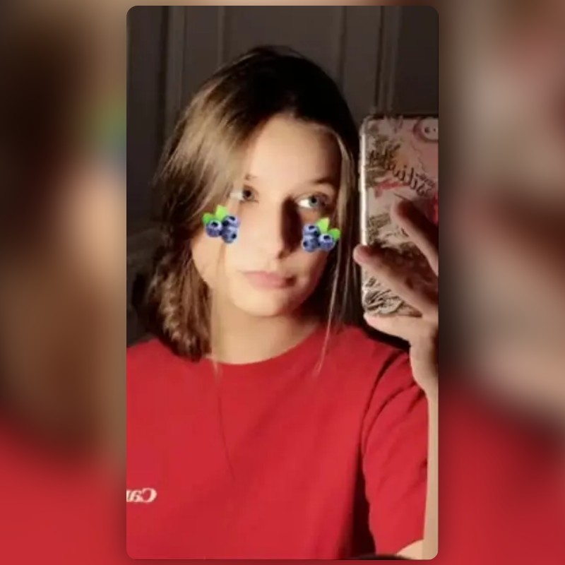 blueberry on top Lens by sarah - Snapchat Lenses and Filters