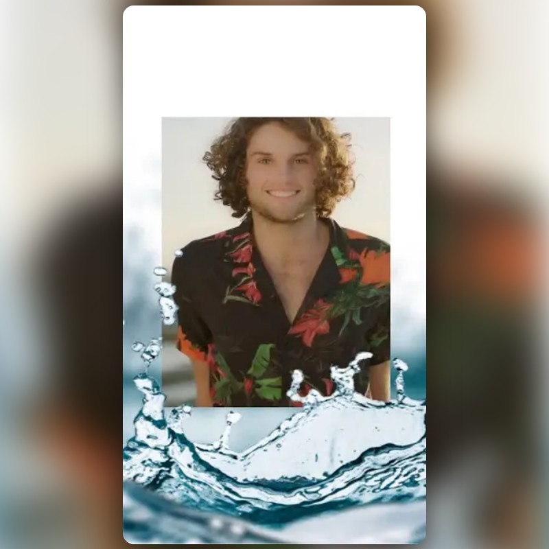 Water Frame Lens by Snapchat - Snapchat Lenses and Filters