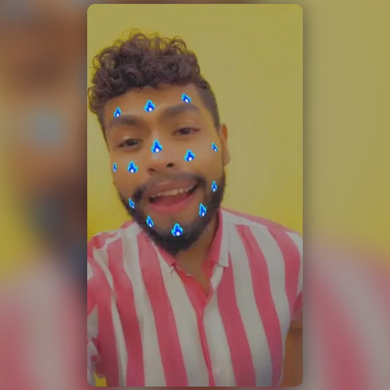 Blue Flames Lens by Snapchat - Snapchat Lenses and Filters