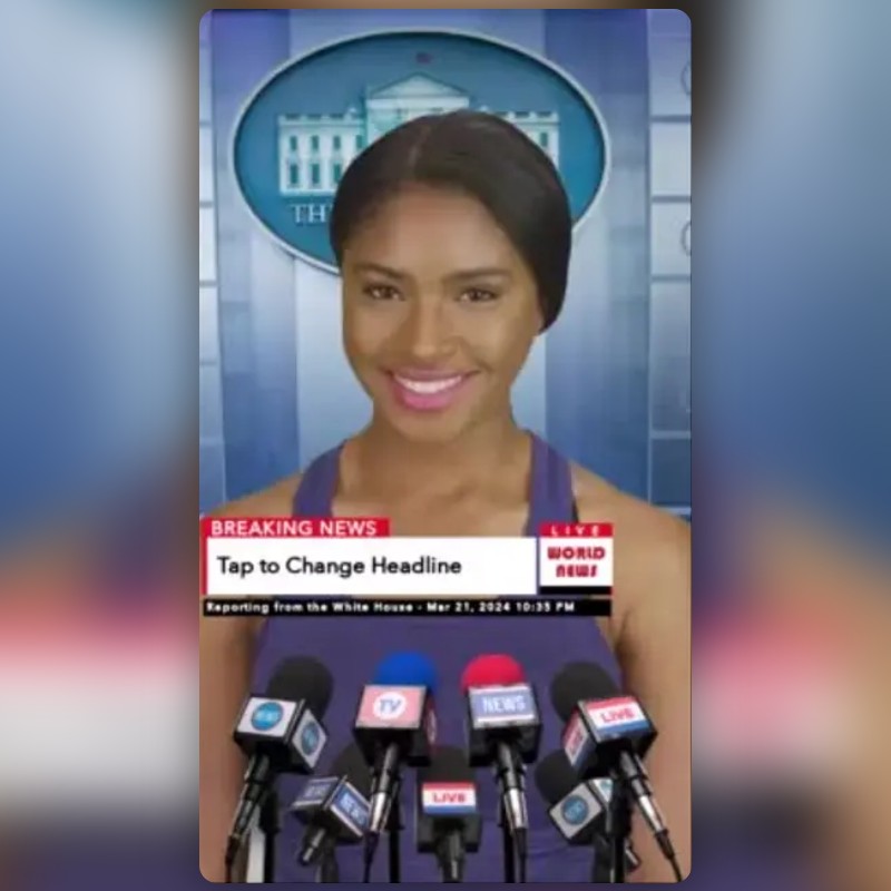 News Story Maker Lens by Effects.Agency - Snapchat Lenses and Filters
