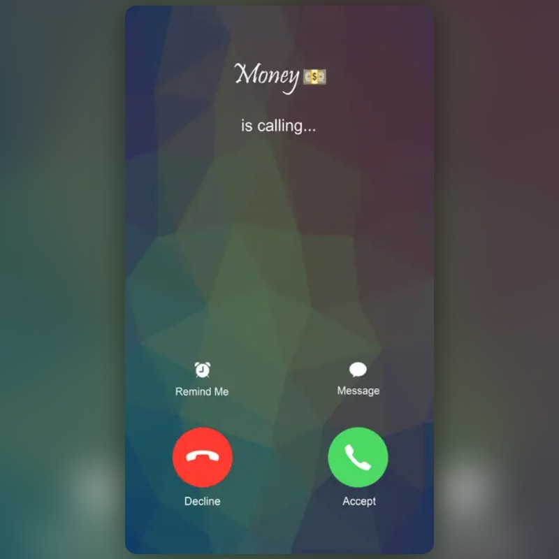 Money Calling Lens by Breezy - Snapchat Lenses and Filters