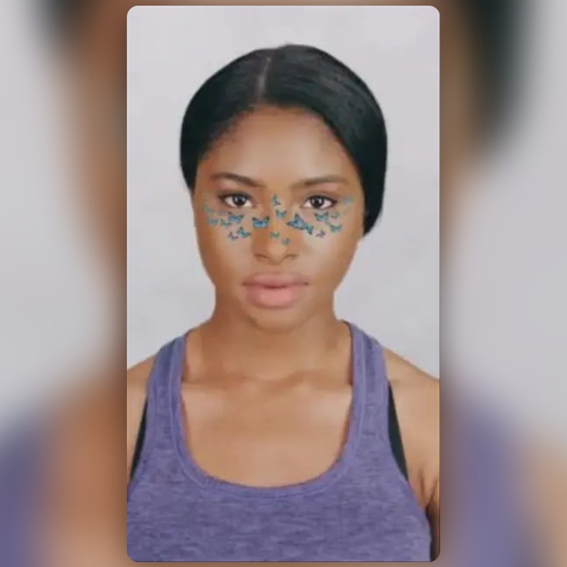 butterfly freckles Lens by alyssa - Snapchat Lenses and Filters