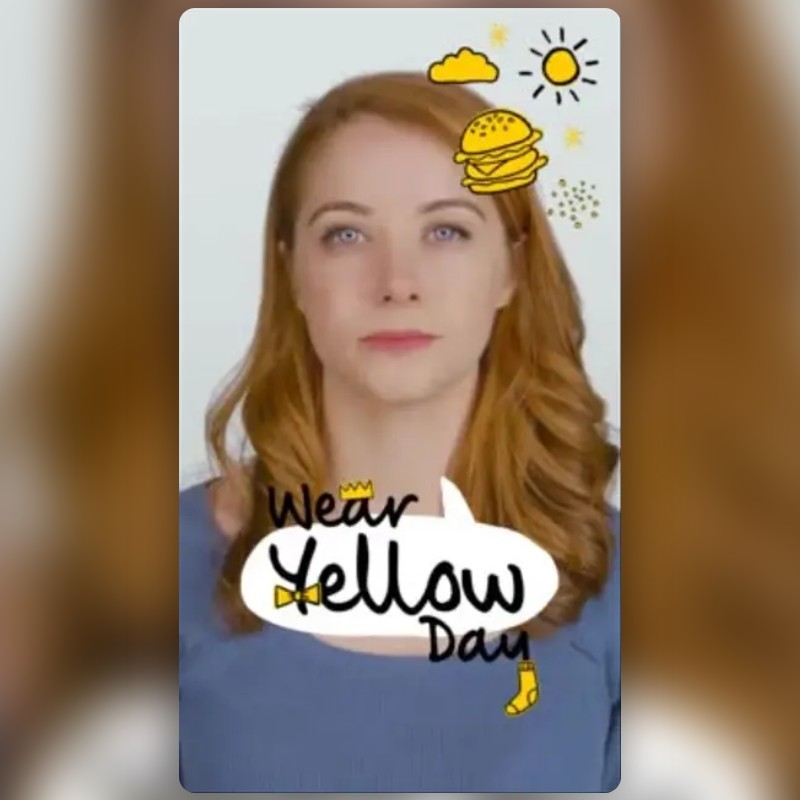 Wear Yellow Day 1 Filter by Snapchat | Snapchat Lenses
