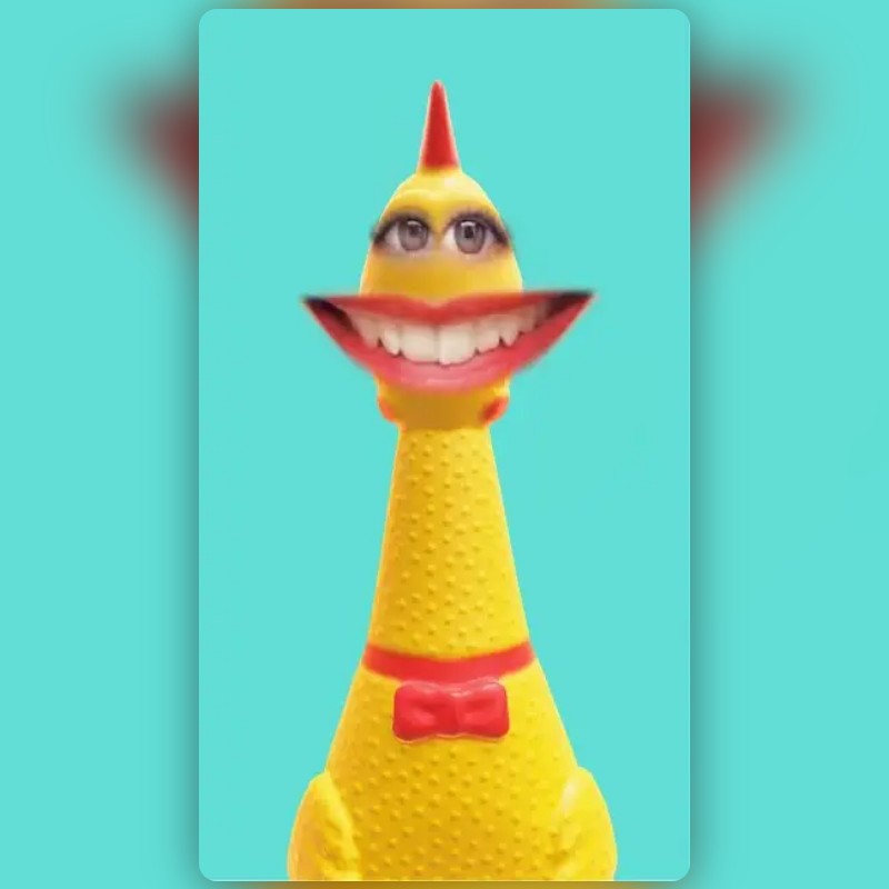 Chicken Toy Lens by Snapchat - Snapchat Lenses and Filters