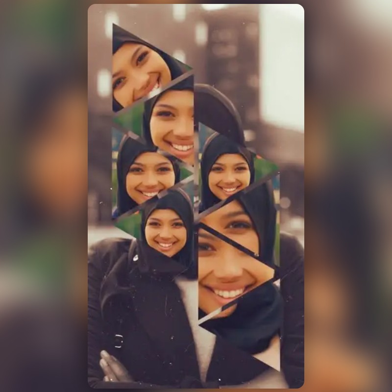 Triangle Effect Lens by Snapchat - Snapchat Lenses and Filters