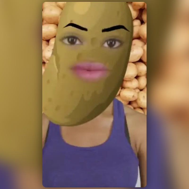 Potato Lens by Madeleinee - Snapchat Lenses and Filters