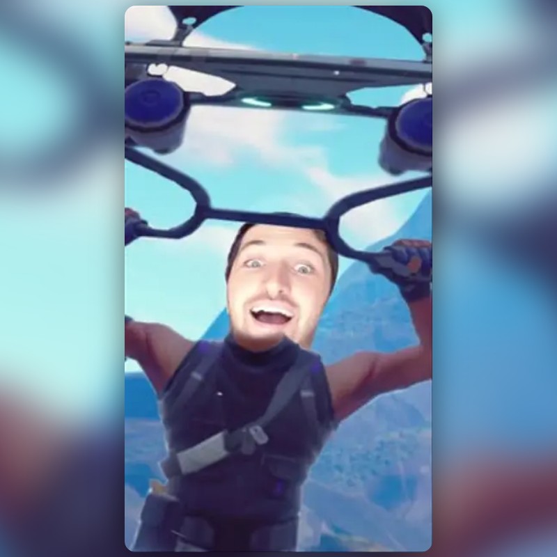 Fortnite Skydive Lens by Warm & Fuzzy - Snapchat Lenses and Filters