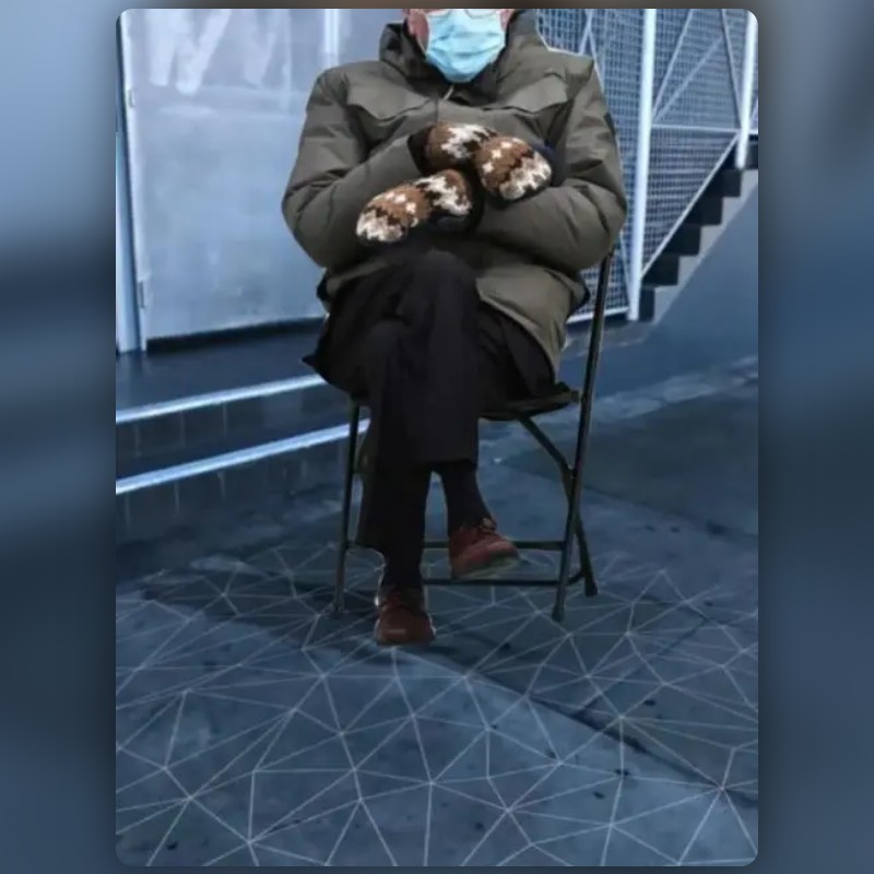 Bernie Mittens Filter by Alie Jackson | Snapchat Lenses