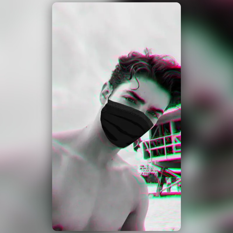 Black Face Mask Filter by UNDER 25 TRU | Snapchat Lenses