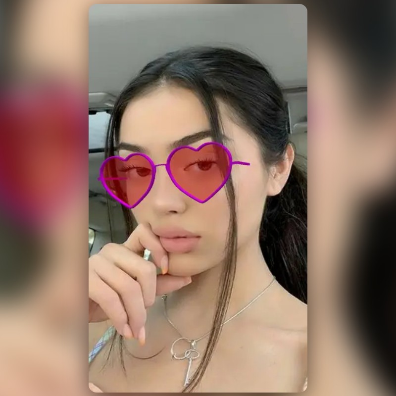 HEART GLASSES Filter by justin 🐉 | Snapchat Lenses