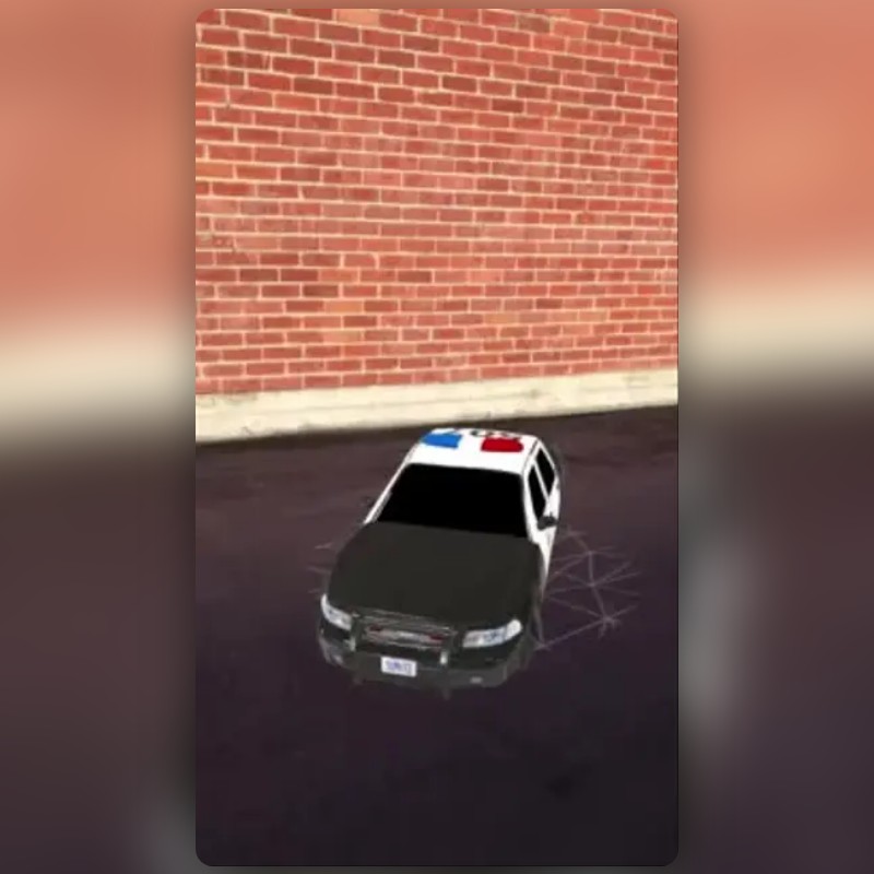 police car Lens by Ahmed Khoshnaw - Snapchat Lenses and Filters