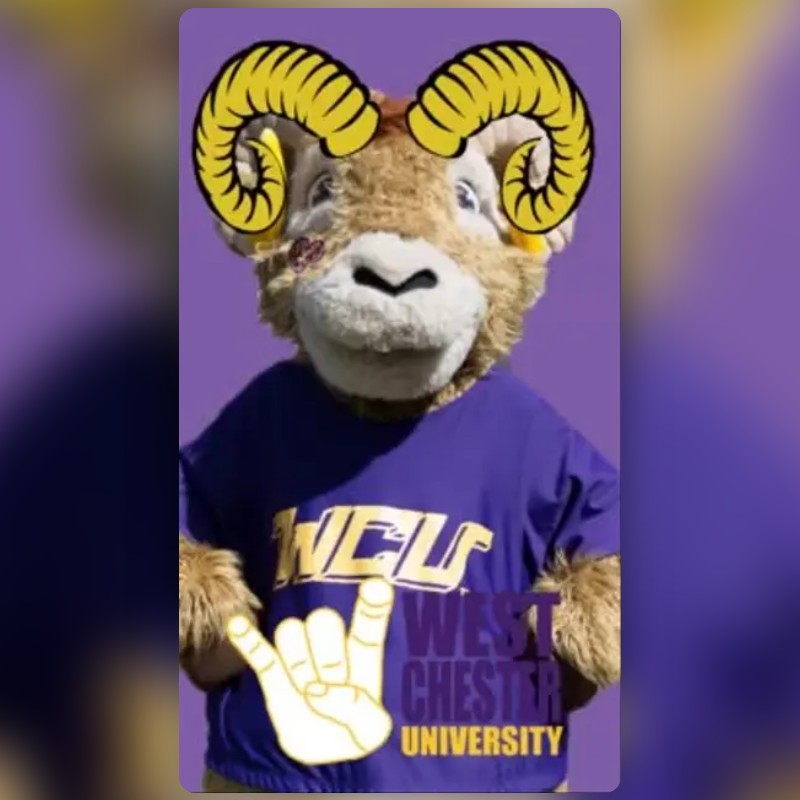 WCU Ram Horns Lens by West Chester University - Snapchat Lenses and Filters