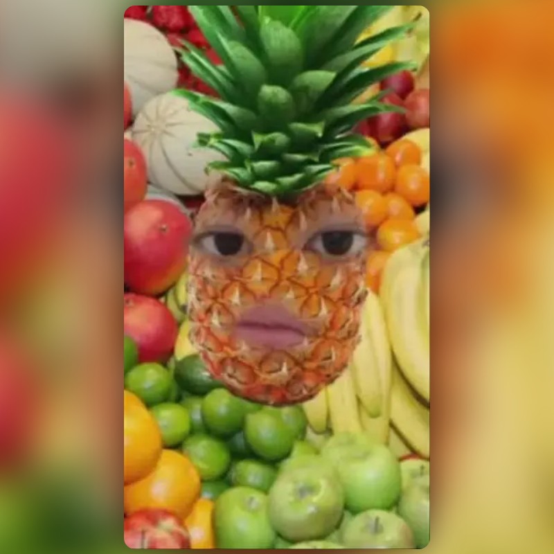 pineapple Lens by bernadette☁️ - Snapchat Lenses and Filters