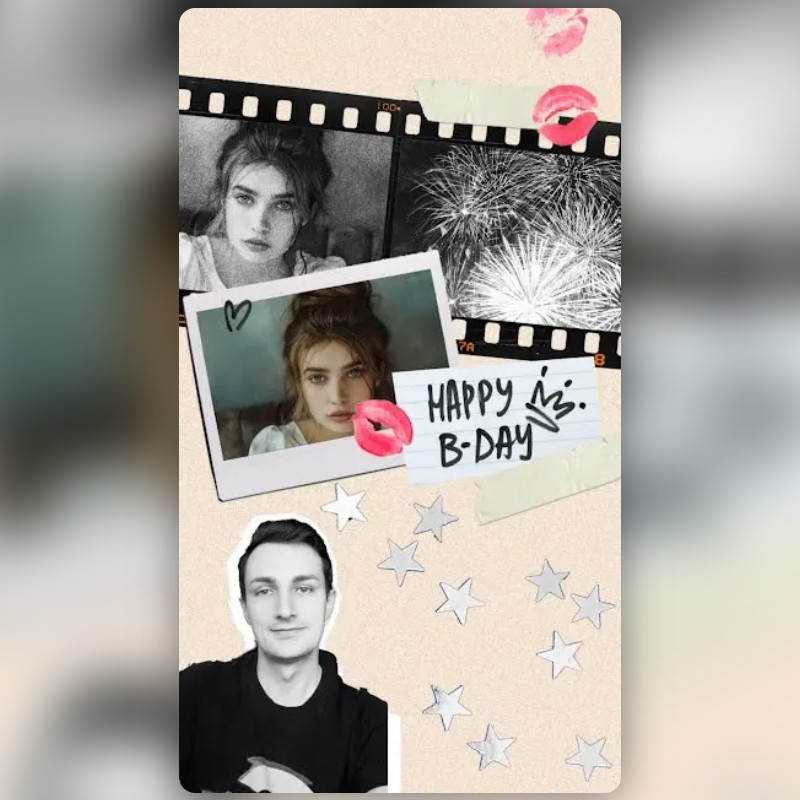 Happy Birthday Lovely Card Lens by Snapchat - Snapchat Lenses and Filters