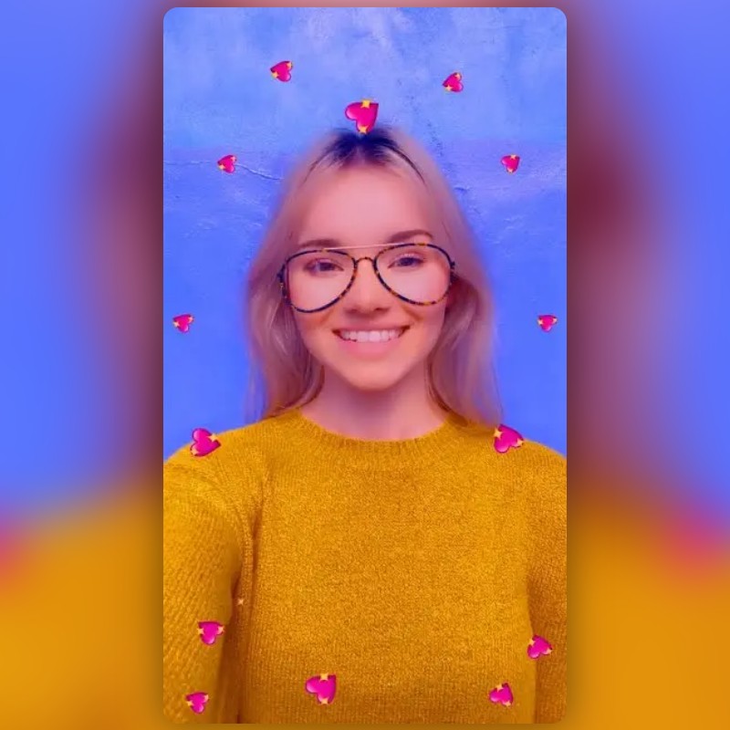 Floating Hearts Lens by Snapchat - Snapchat Lenses and Filters