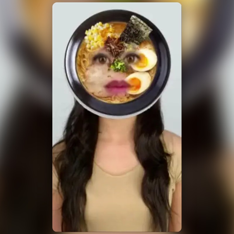 Ramen Face Lens by gaby🧚🏼‍♀️ - Snapchat Lenses and Filters