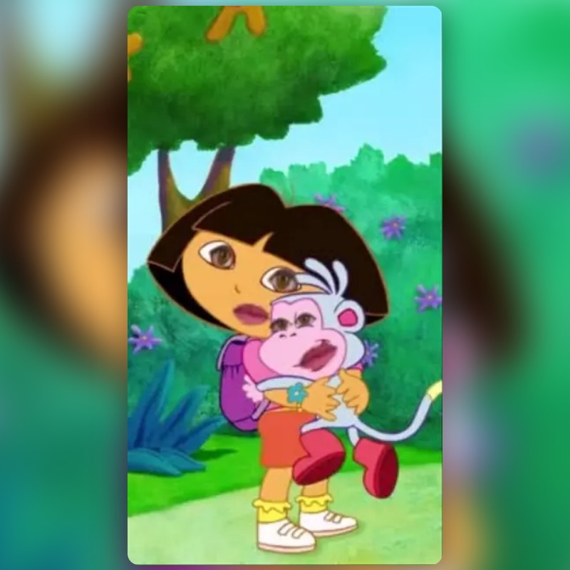 Dora and Boots Lens by Sahda Ardelia - Snapchat Lenses and Filters