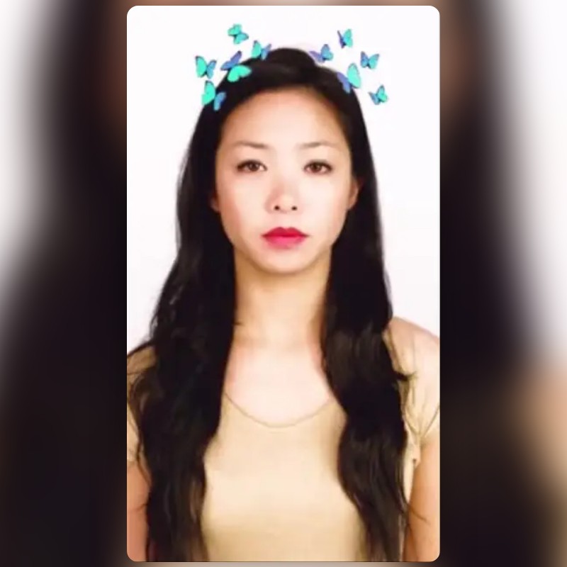 Butterfly Crown Filter by Yash | Snapchat Lenses