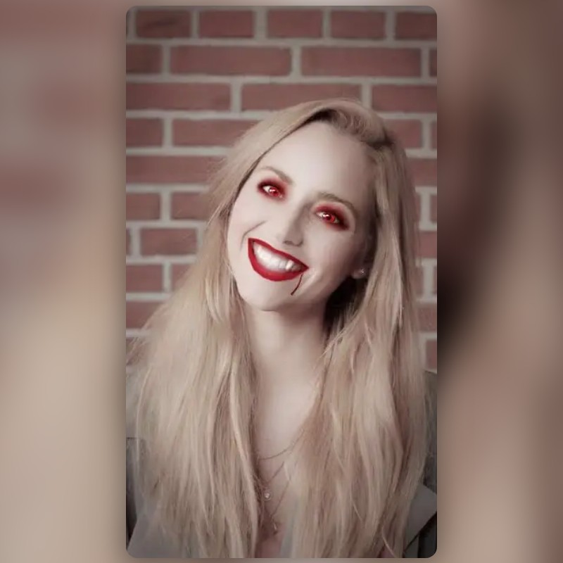 Vampire Make Up Lens by Snapchat - Snapchat Lenses and Filters