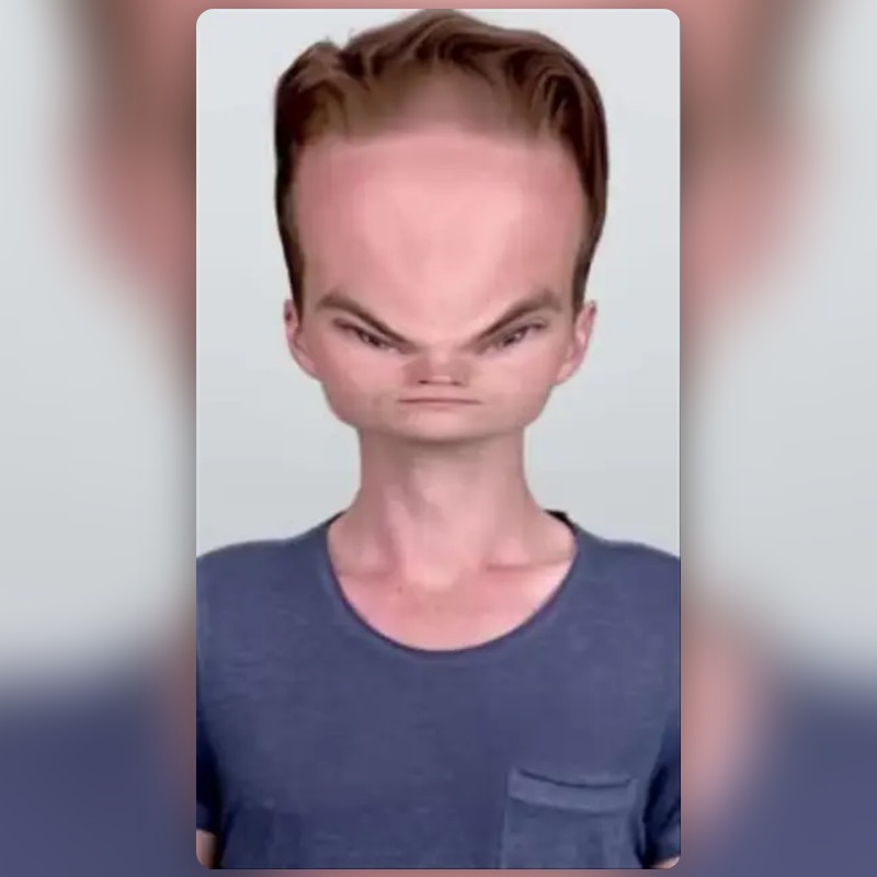 Big Forehead Man Lens by M. Fathan Mubina - Snapchat Lenses and Filters