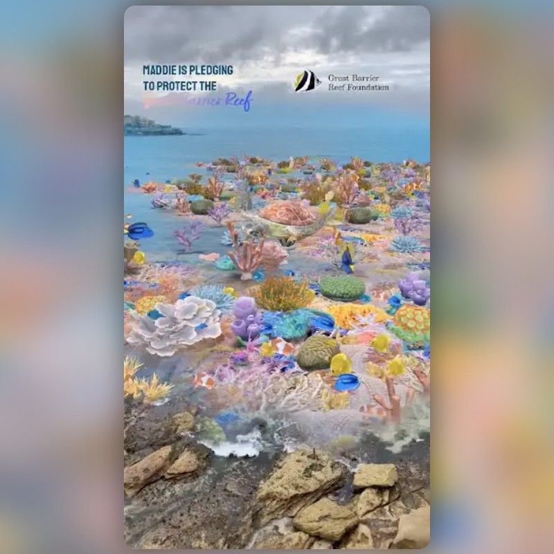 Great Barrier Reef Water Segmentation Lens by Snapchat - Snapchat ...